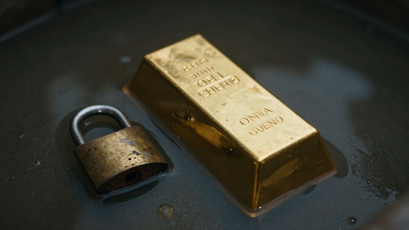What are the signs of unsecured gold storage?