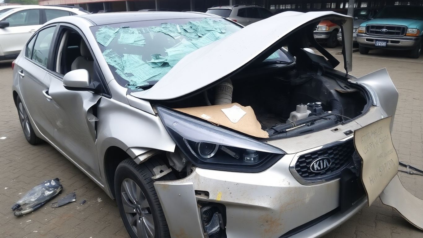 From Wreckage to Resale: The Journey of a Wrecked Kia Car into Spare ...