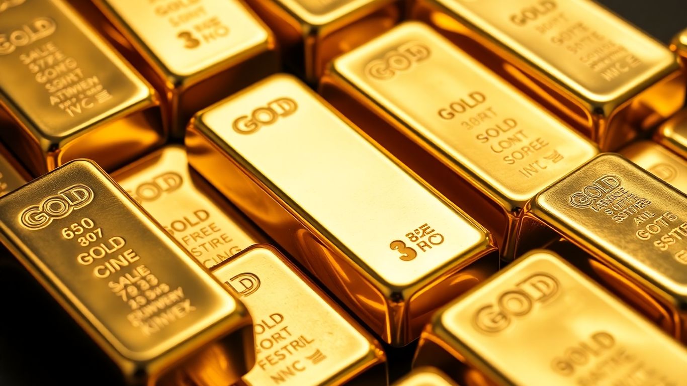 De verschillende soorten goudstaven en -staven.