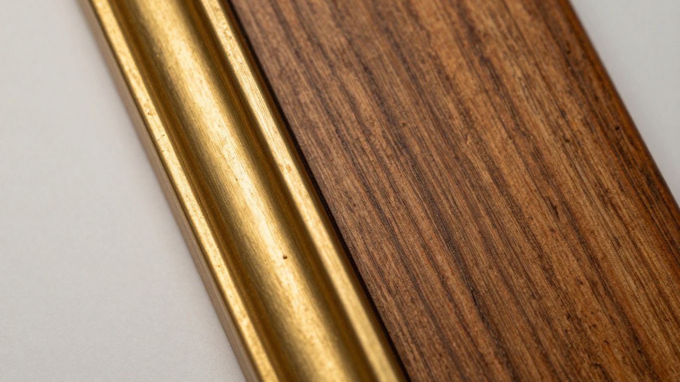 How can you tell if a frame is made of gold or gilded wood?