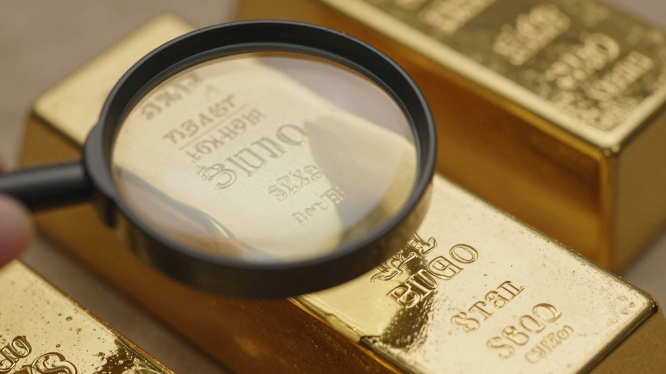 How to recognize a fake gold ingot?