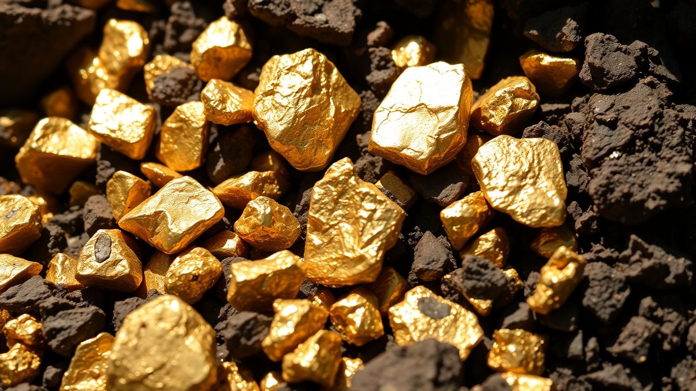 How is gold separated from other minerals?