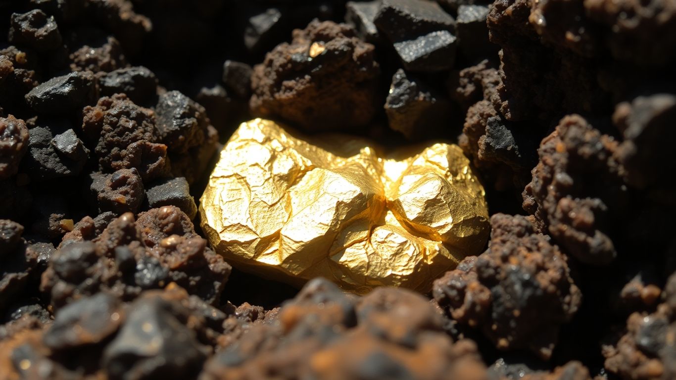 What are the main minerals associated with gold in the deposits?