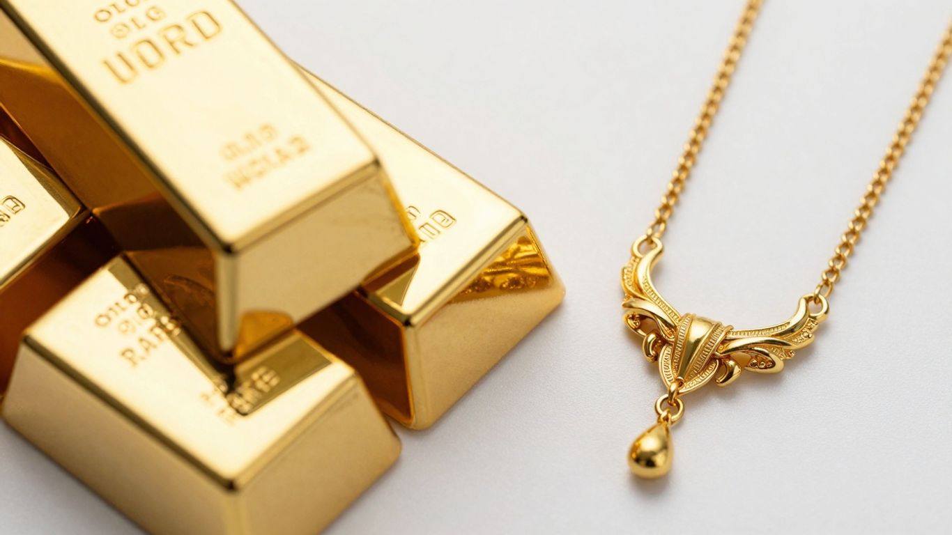 Physical gold and jewelry gold: differences in value